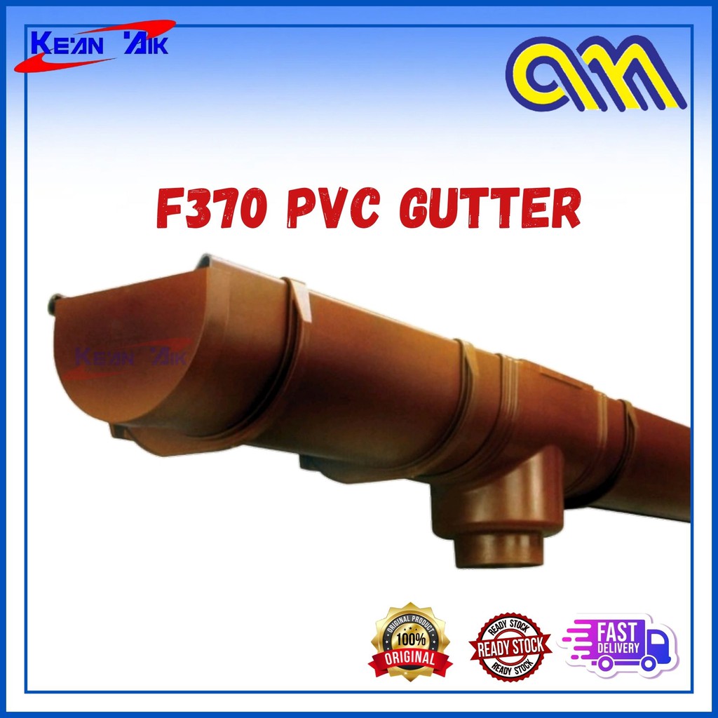 F370 Arensi-Marley Pvc Gutter Salur Air (Brown) | Shopee Malaysia