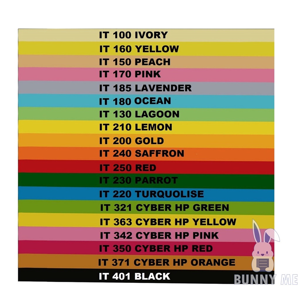 ACE COLOUR PAPER 80GSM A4 450SHEETS / KERTAS WARNA // LIGHT // CYBER ...