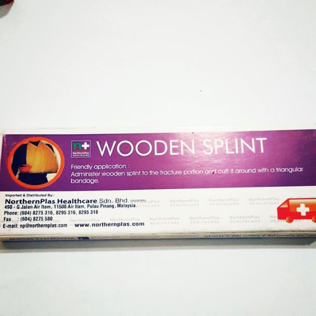 FIRST AID Emergency wooden splint | Shopee Malaysia