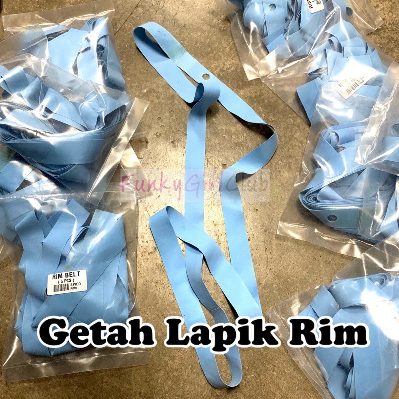 GETAH LAPIK RIM HIGH PRESSURE RUBBER BIKE INNER TUBE LINER PAD RIM BELT ...