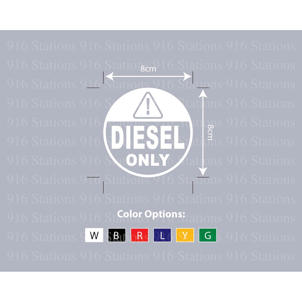 Diesel Only Car Stickers / Motor / DIESEL RECOGNIZE VEHICLE DECALS ...
