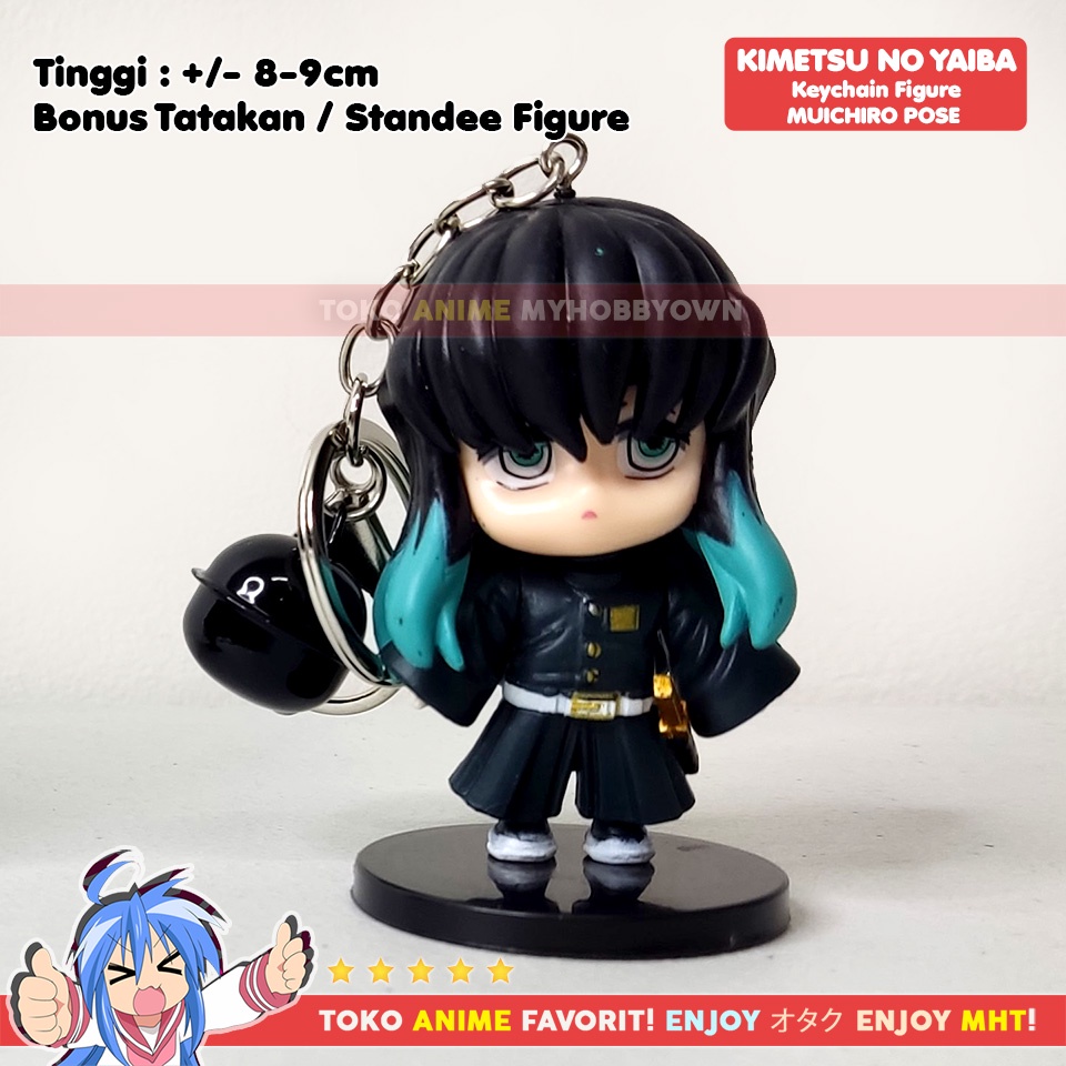 GANTUNGAN Keychain Anime Figure Kimetsu no Yaiba Demon Slayer POSE ...