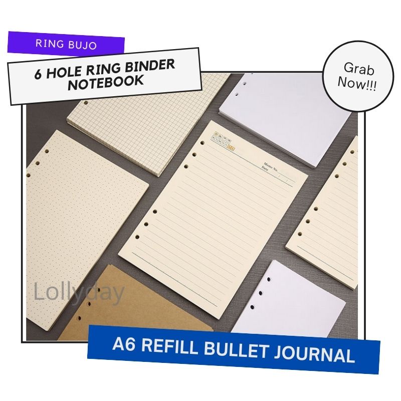 [Ready Stock] Refill A6 Size 45 Sheets 100GSM Planner Loose Leaf Paper ...