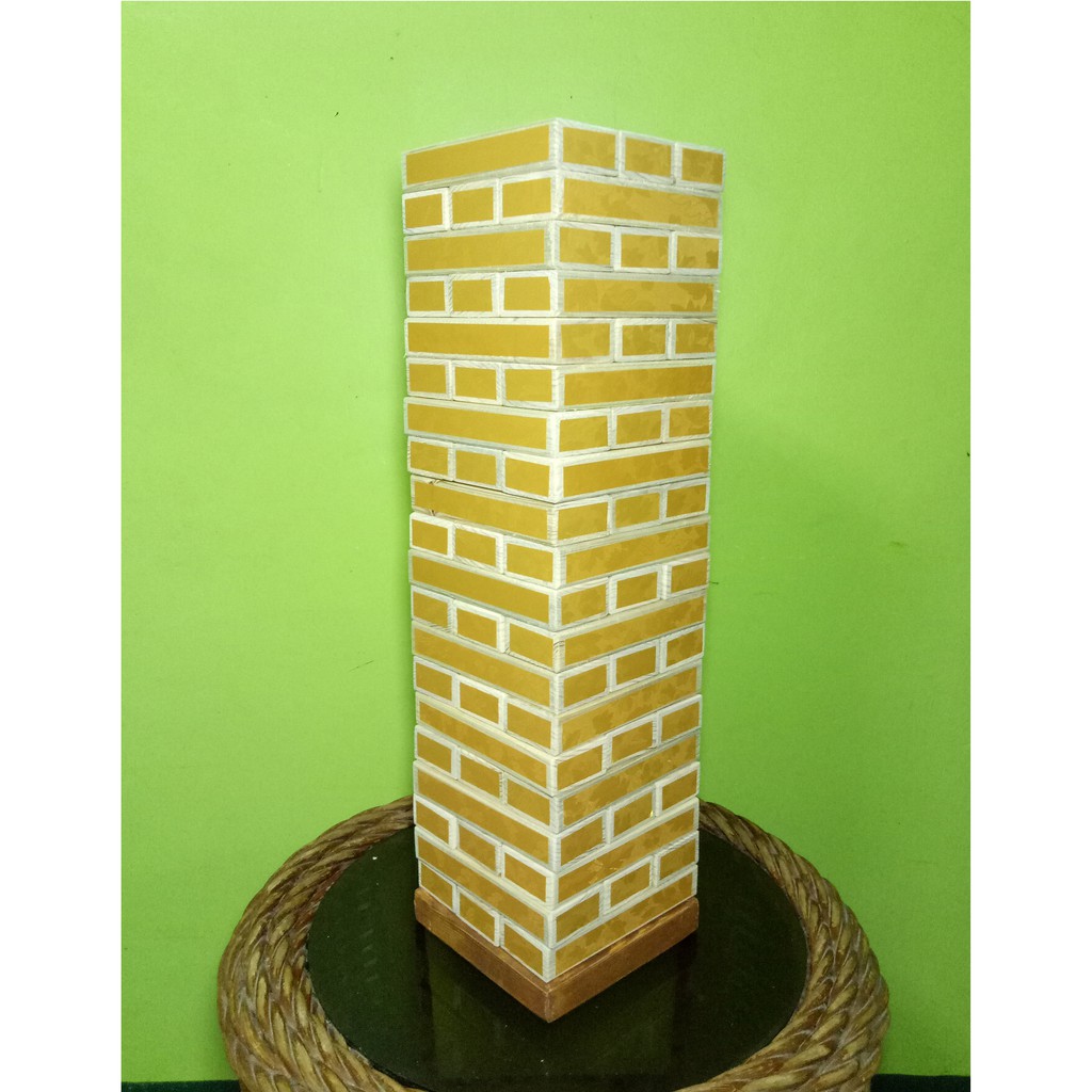 Giant Tower Block Game LARGE 23" - 60 pcs (Stacks up to 4+ feet ...