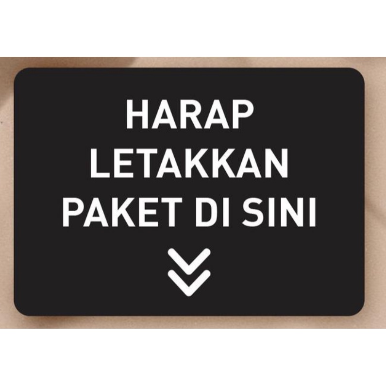 Please Place The Package Here Acrylic Sign Board | Shopee Malaysia
