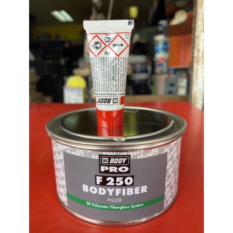 F250 Body Fiber Filler 372g Filler + 8g Hardener Made in Greece | Shopee Malaysia