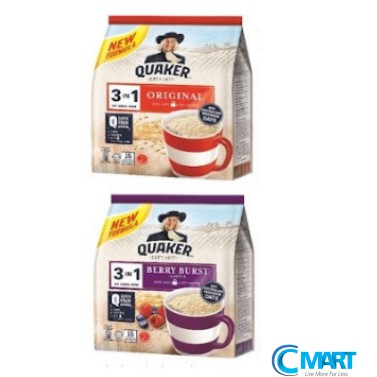 Quaker 3 In 1 Oat Cereal Drink Individual Sachets 336GM - 450GM ...