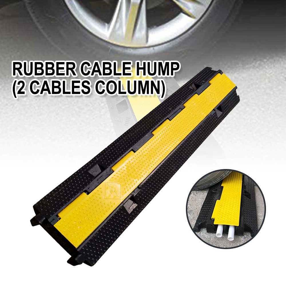 Rubber Cable 2 Channels Hump Ready Stock 2 Columns Cable Protector ...