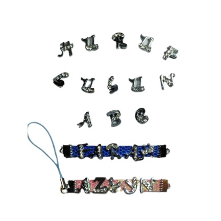 Huruf Susun ABC Boleh Tulis Nama Key Chain | Shopee Malaysia