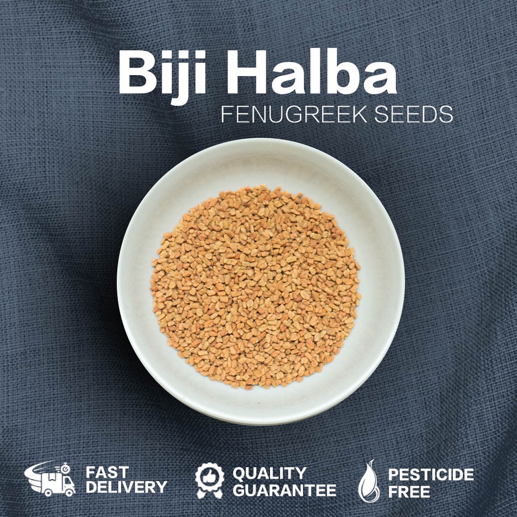 (HARGA BORONG) BIJI HALBA / FENUGREEK SEED 100G/500G (READY STOCK ...