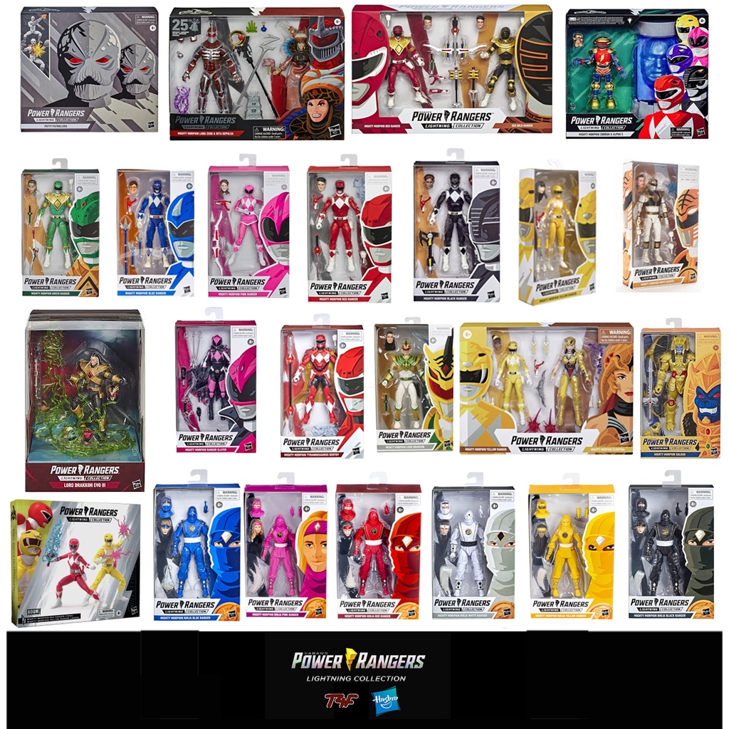 Hasbro Mighty Morphin ranger lightning collection MMPR Zyuranger Model ...