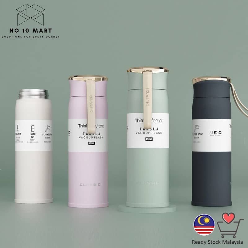 [Ready Stock] Tarsla Classic 304 Stainless Steel Vacuum Thermos Flask 450ML tumbler Ins Style ...