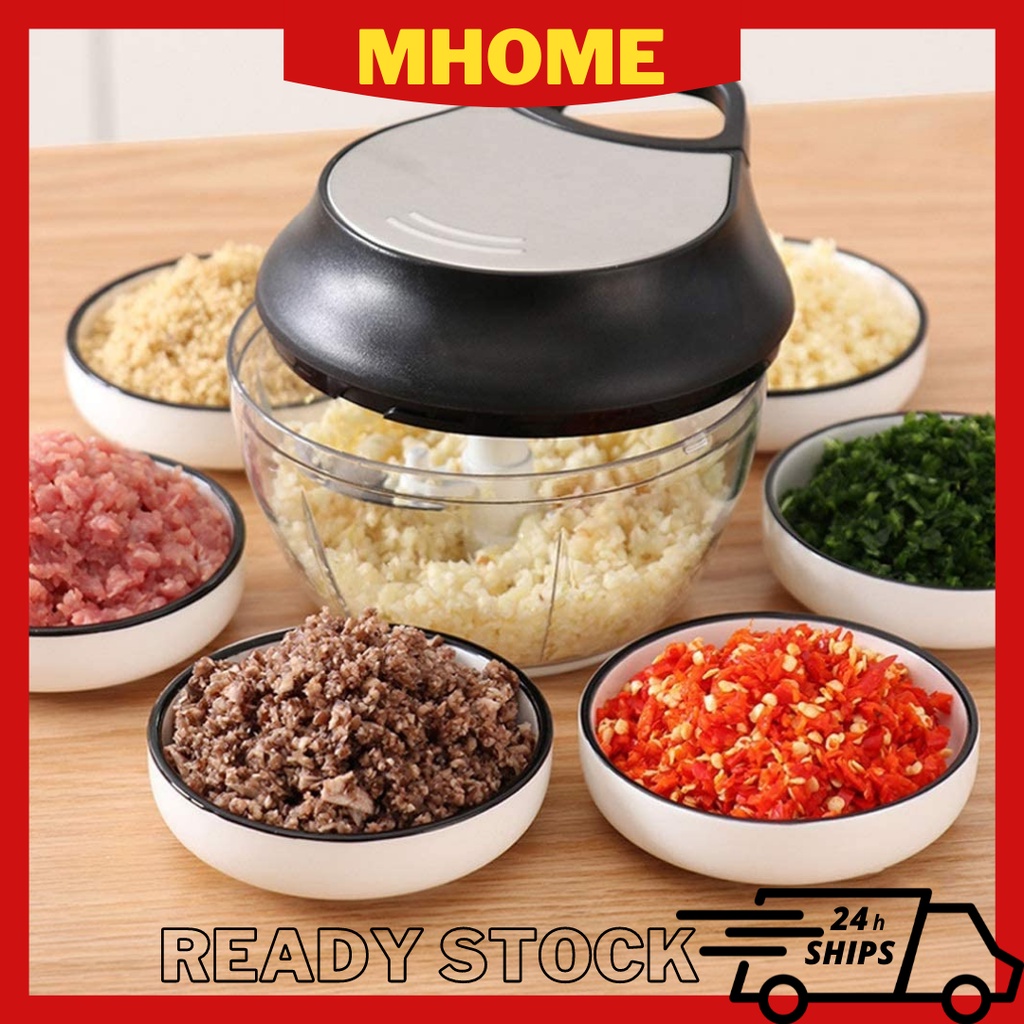 Mini Manual Food Chopper - Pull String Onion Chopper Garlic Mincer for ...