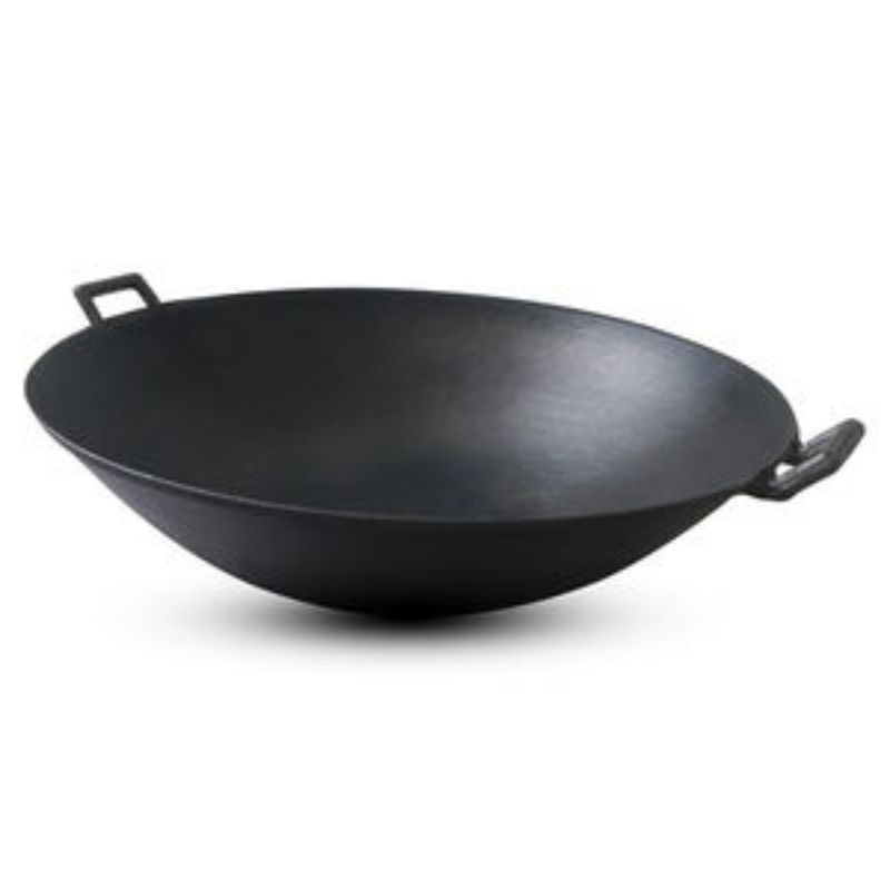 Traditional Real Cast Iron Wok Granny Wok Chinese Cooking Wok / Fried ...
