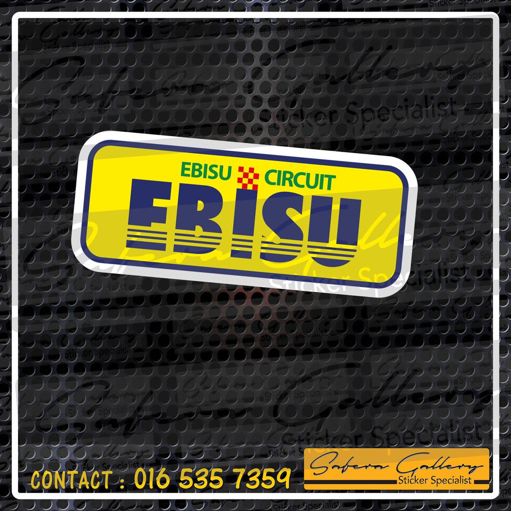 EBISU CIRCUIT JDM car decal stickers bumper windshield body HONDA ...