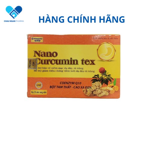 Nano Curcumin Tex Tam That Xa Den turmeric tablets reduce stomach ulcers, duodenal ulcers, and ...