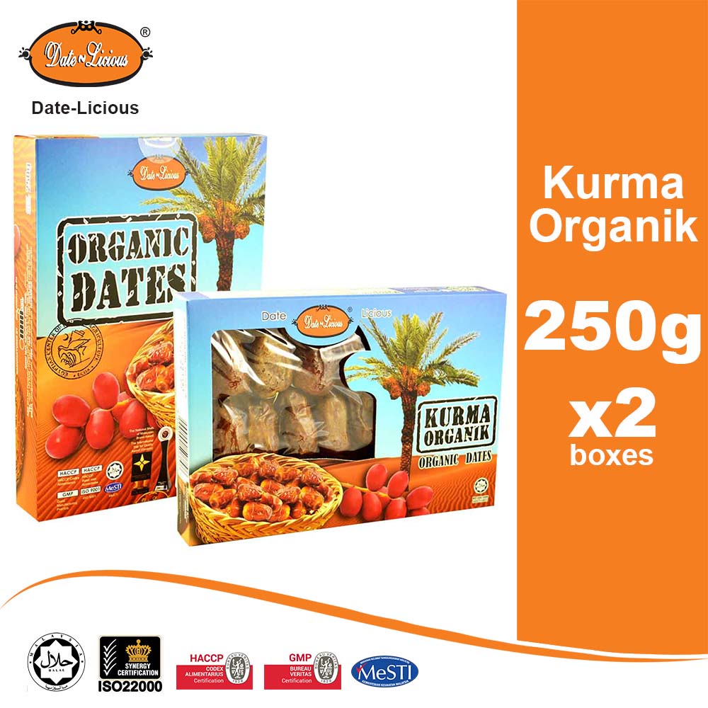 Date-Licious Quality Organic Dates (250g x 2 Boxes) | Shopee Malaysia