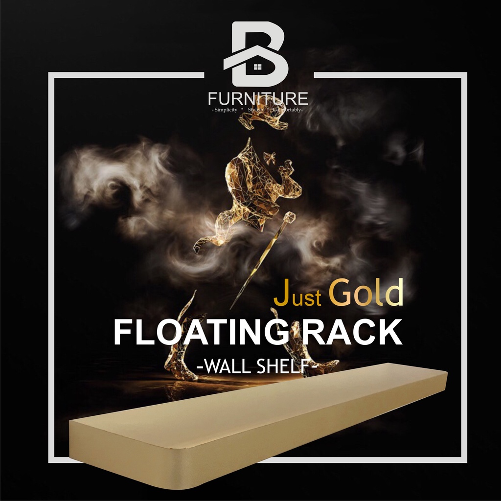 Floating Wall Shelves Rack/ Floating Wall/ Rak Dinding / Rak Dinding ...