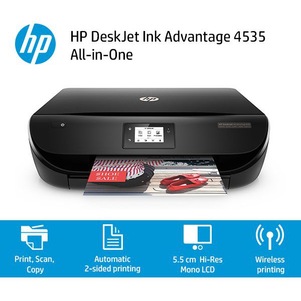 HP DESKJET INK ADVANTAGE 4535 ALL-IN-ONE PRINTER 2 YEARS WARRANTY ...