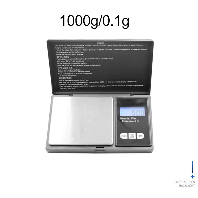 Pocket Scale 0.001g High Precision Digital Scales Jewelry Gold Balance Weight Gram LCD Weighting ...
