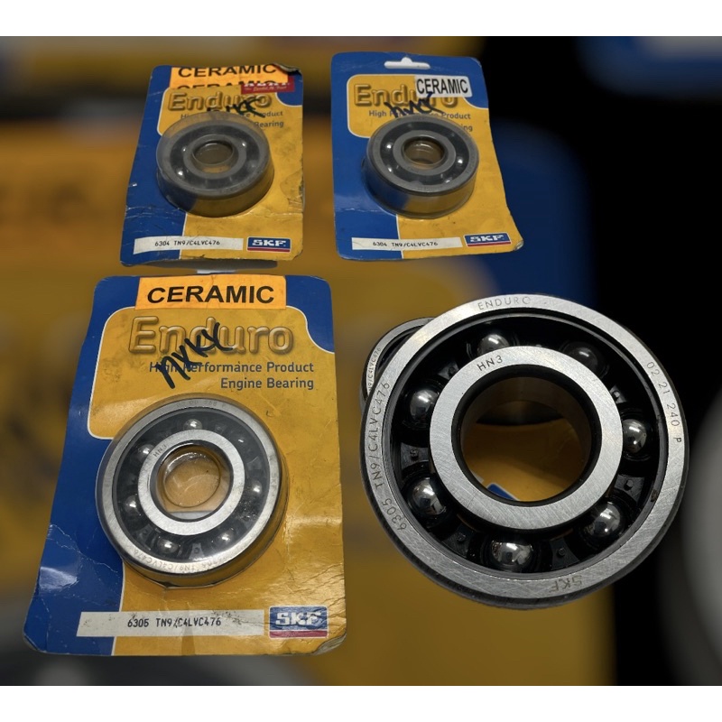 SKF C4 CERAMIC CRANK SHAFT RACING FIBER BEARING 100% ORIGINAL | Shopee ...