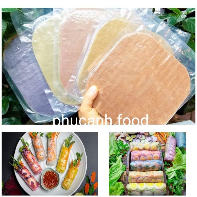 Eat CLEAN Food five-color rice paper from vegetables and fruits ...