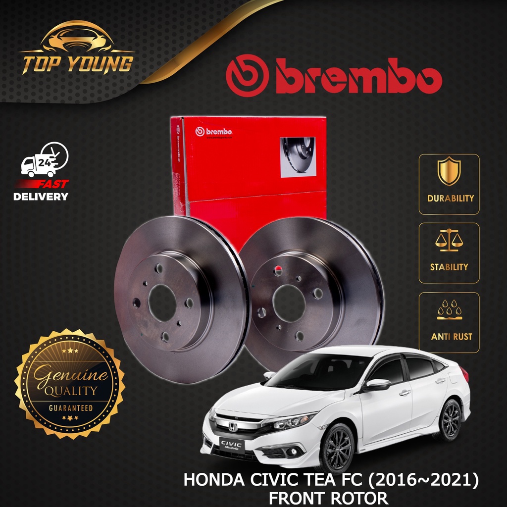 BREMBO HONDA CIVIC (FC) TEA (2016-2022) FRONT OR REAR 100% ORIGINAL ...