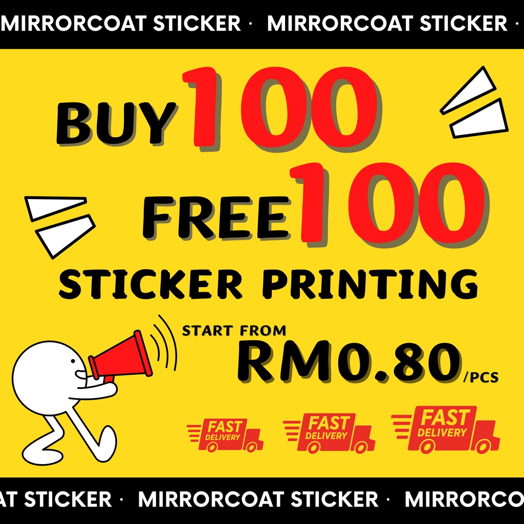 Custom Sticker * Sticker Kahwin/ Aqiqah/ Hari Lahir/ Birthday/ Doorgift ...