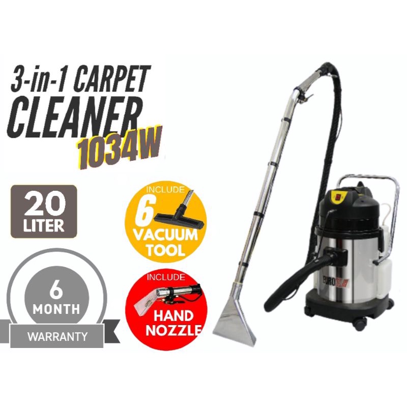 3 IN 1 Heavy Duty Multi Function Carpet Extractor Vacuum Cleaner Puzzi ...