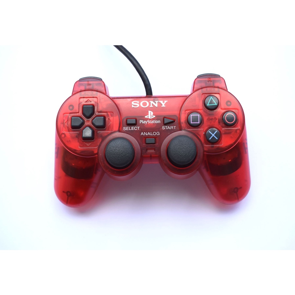 PS2 Analog Dual Shock Wired Controller (OEM ORI Double Motor With With ...