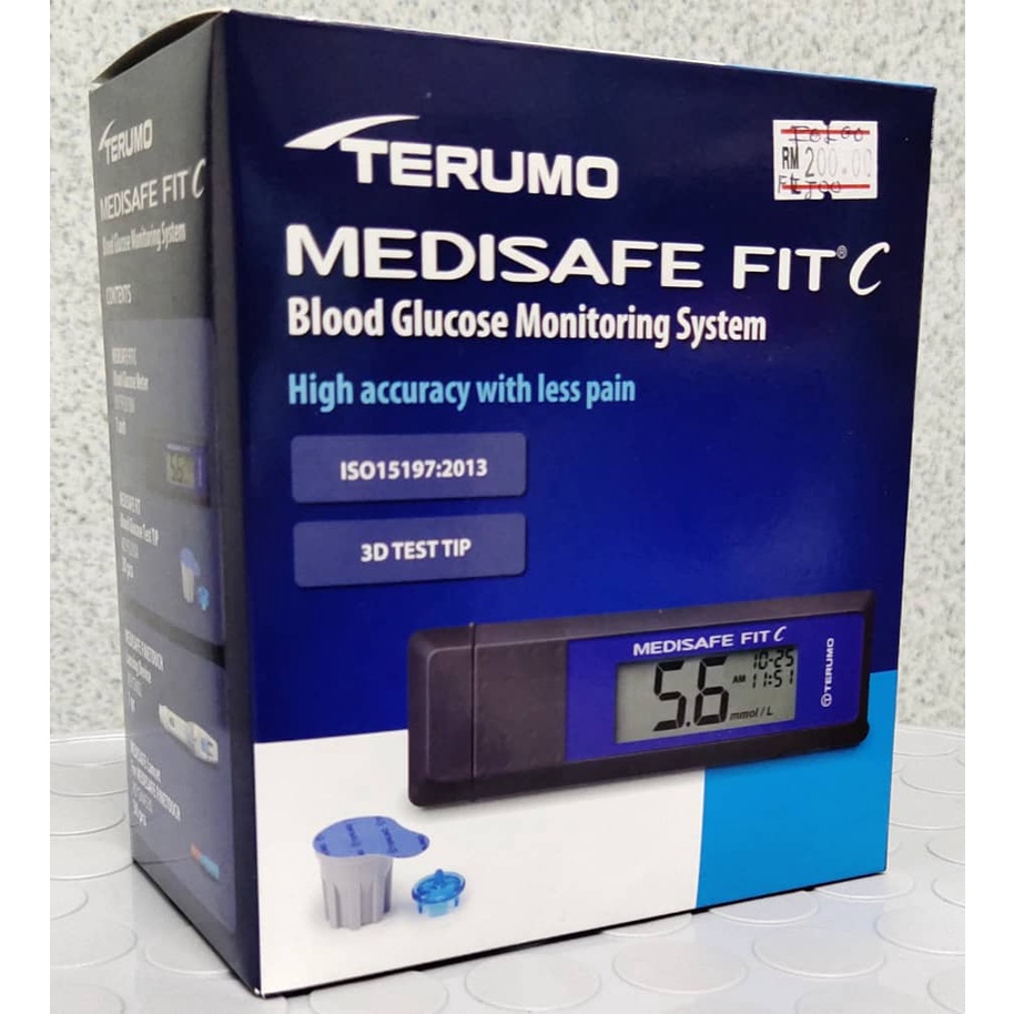 Alat Cek Gula dalam Darah Tanpa Sakit l TERUMO MEDISAFE FIT C BLOOD ...