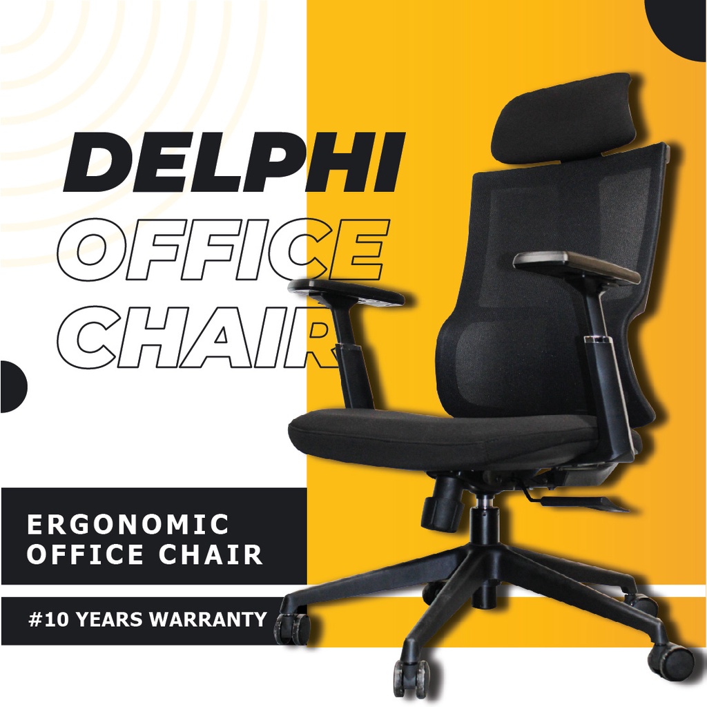FINSSO : 629 ANEMONE DELPHI ERGONOMIC PREMIUM OFFICE CHAIR | Shopee ...