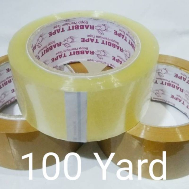 Rabbit CLEAR duct tape 45 MM 100 YARDS DAIMARU QUALITY CLEAR duct tape ...
