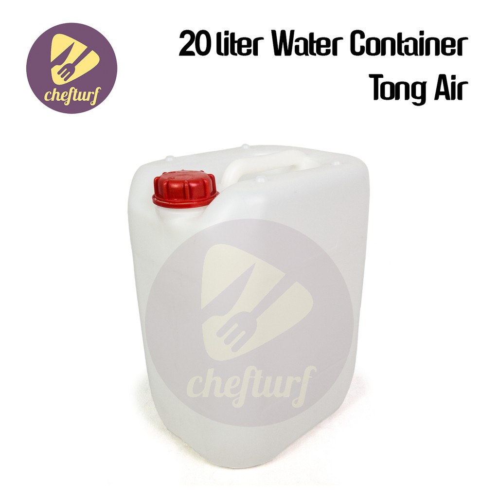 CHEFTURF KITCHEN - 20 LITER PLASTIC WATER CONTAINER / TONG AIR / JERRY ...