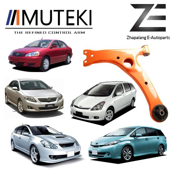 MUTEKI FRONT LOWER ARM TOYOTA ALTIS ZZE122/ZRE142/WISH/CALDINA LH/RH ...