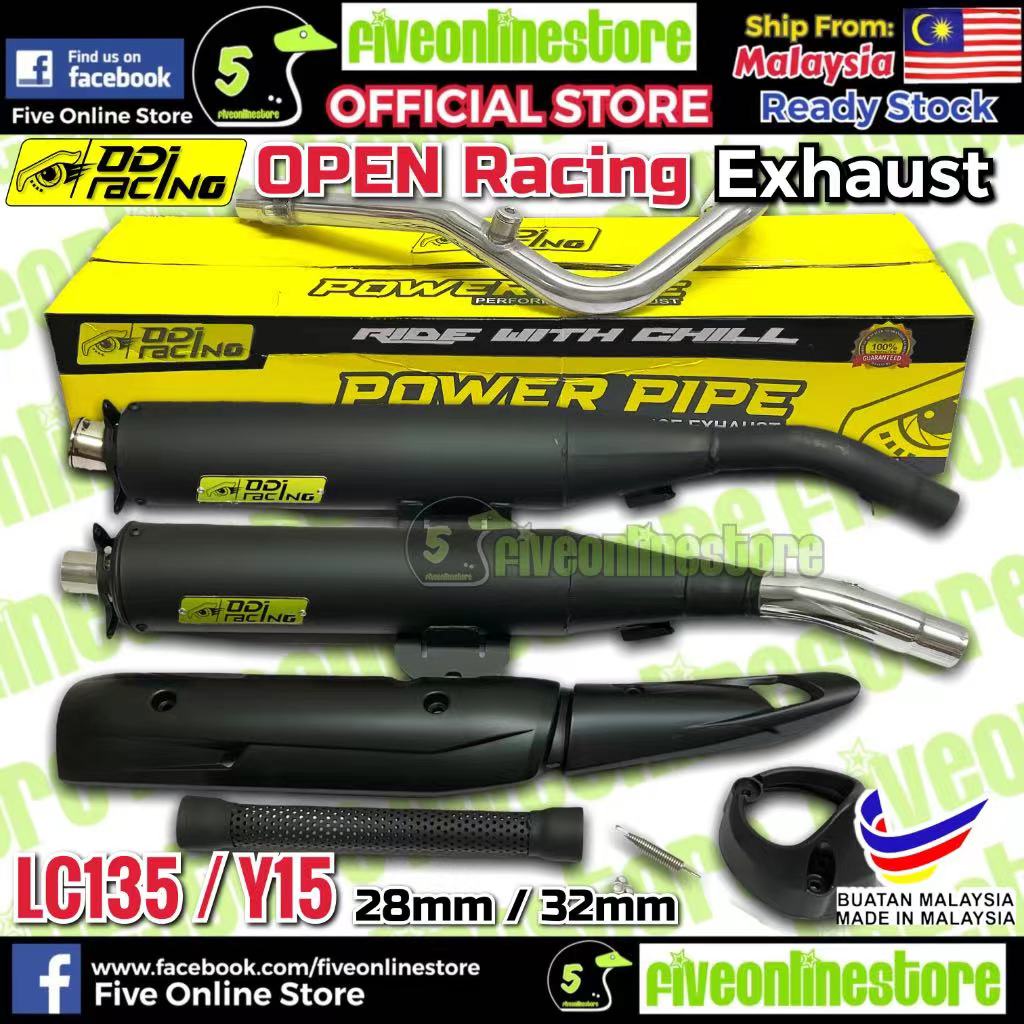 Exhaust Pipe Racing ODI 28mm 32mm Y15ZR LC135 V1 V2 V3 V4 V5 V6 V7 Cutting Y15 FREE Cover Ekzos ...