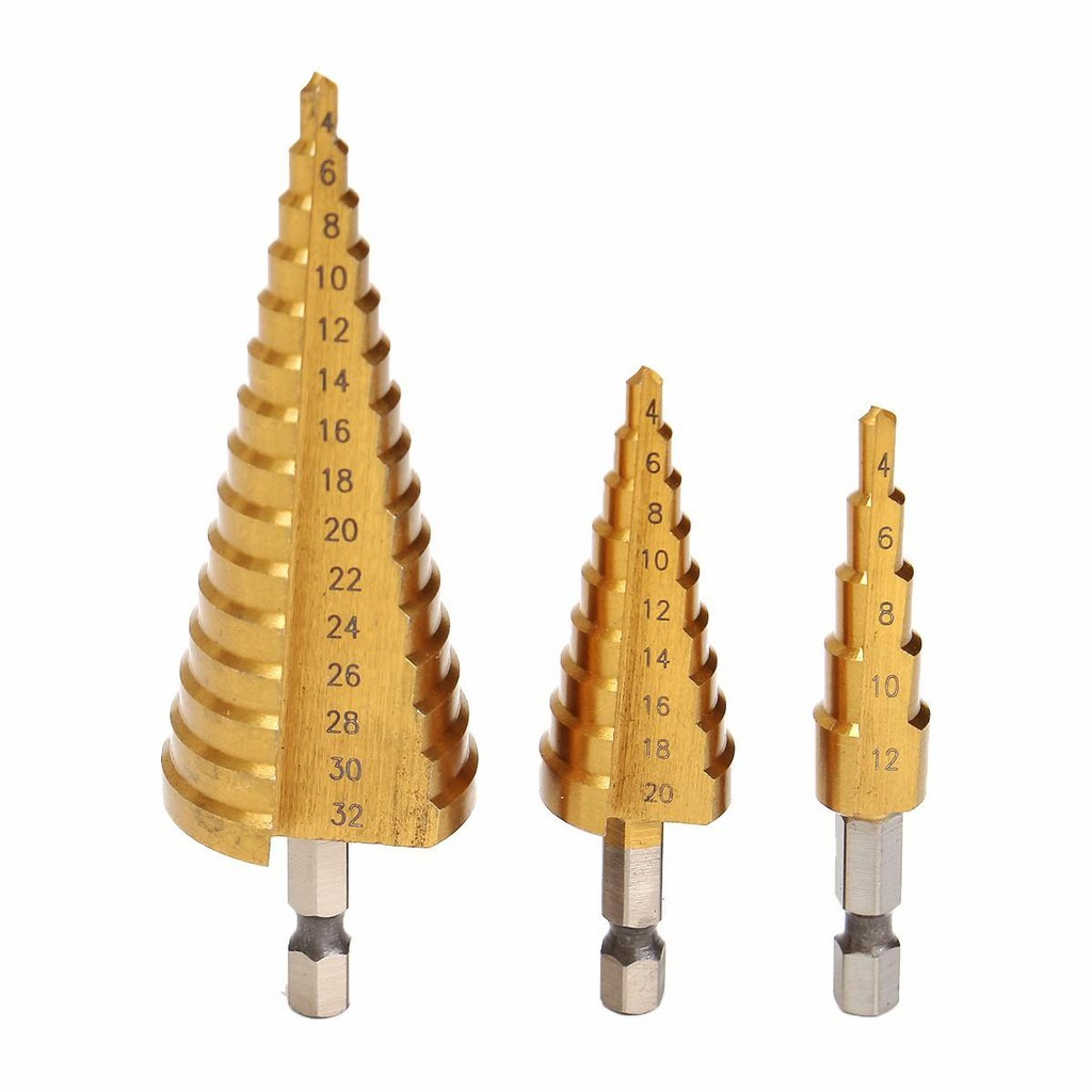 Step Drill Bit (4-12mm/4-20mm/32mm) | Shopee Malaysia