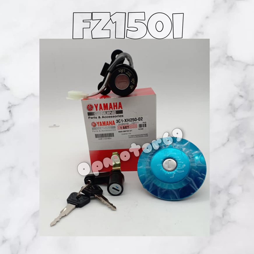 Yamaha Main Switch Kit FZ150 Key Set Suis Kunci Set Yamaha ( 3C1 ...