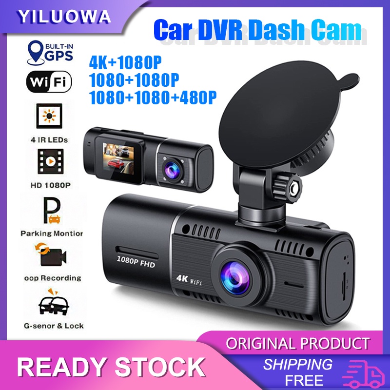 Dash Camera CAR DVR Dual Lens Full HD 4K+1080P Front Car DVR Video ...