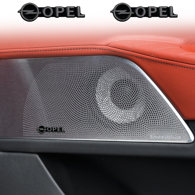 4pcs/10pcs Aluminum Car Audio Sticker 3D Car Emblem Speaker Sticker Car ...