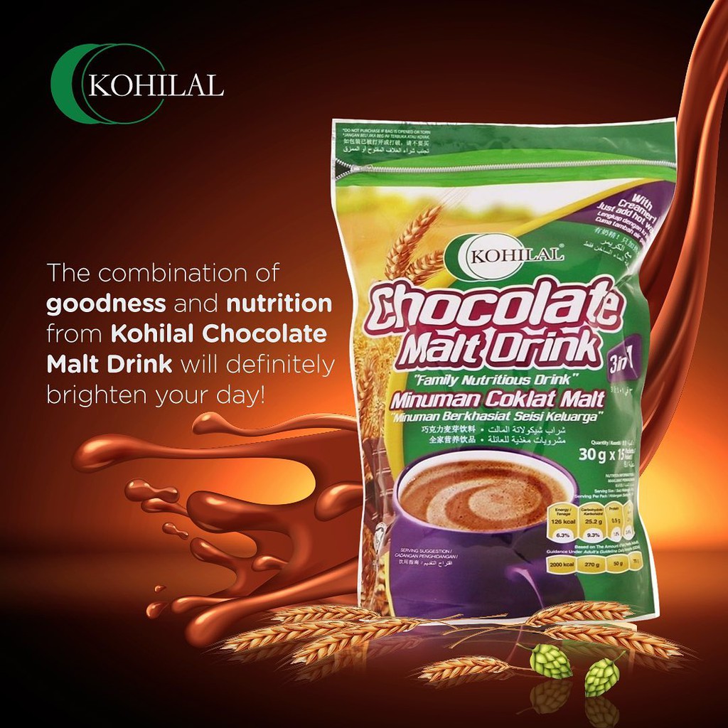 MINUMAN COKLAT MALT 3 IN 1, CHOCOLATE MALT DRINK (READY STOCK) | Shopee ...
