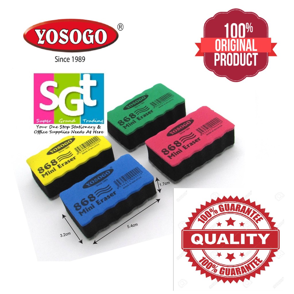 Yosogo Mini Whiteboard Eraser (868) | Shopee Malaysia
