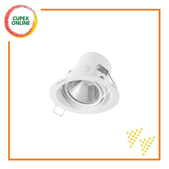 PHILIPS SL201 LED EC Recessed Spotlight 4.5W 70mm Adjustable Head [4000K Cool White] (cupex ...