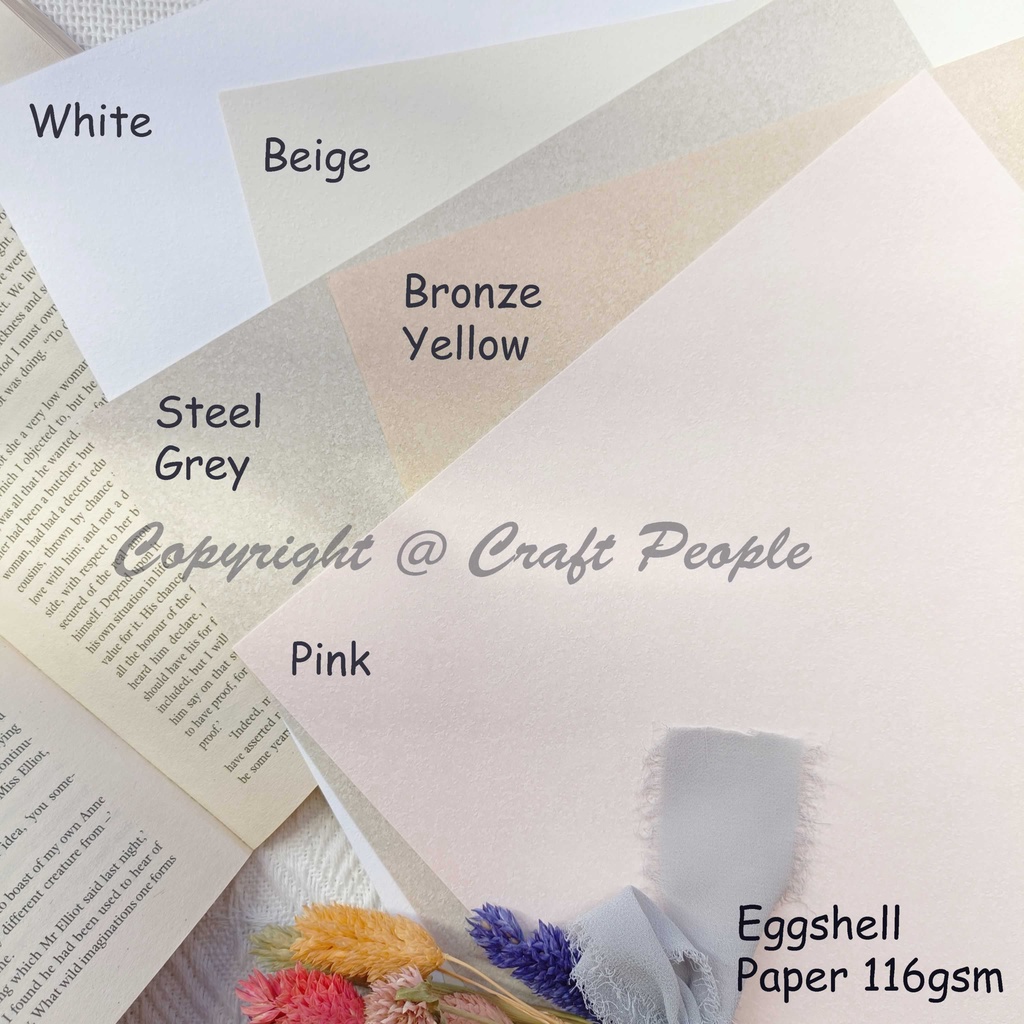 (Highly Recommend) Japanese Eggshell Paper 日本蛋壳纸 116gsm A4/A5 | Shopee ...