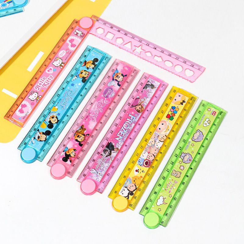 Foldable 30CM Ruler Cartoon Design Frozen Mickey Hello Kitty Pony ...