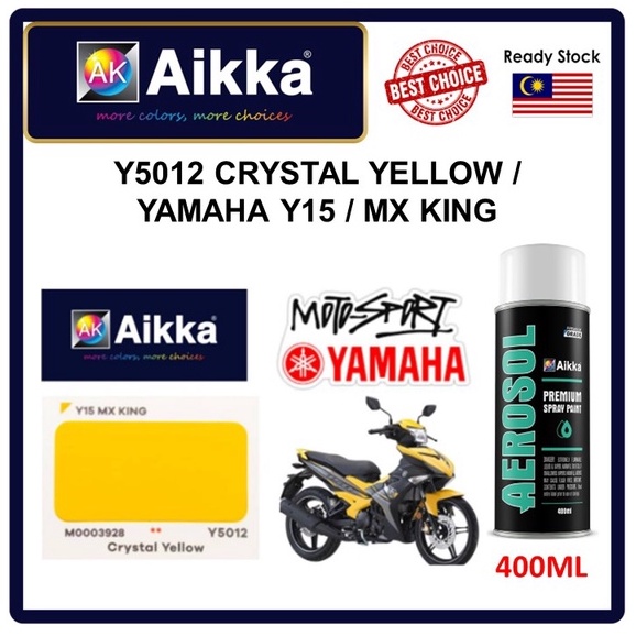 AIKKA YAMAHA Y15 MX KING Y5012** CRYSTAL / CRYSTAL YELLOW / MOTORBIKE ...