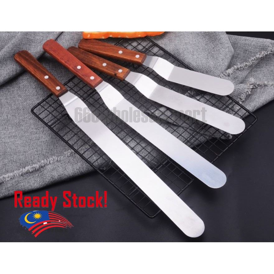 Stainless Steel Cake Spatula L Shape Butter Cream Icing Frosting Knife ...