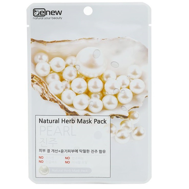 Benew Genuine Korean Pearl Whitening Mask 22g / pack | Shopee Malaysia