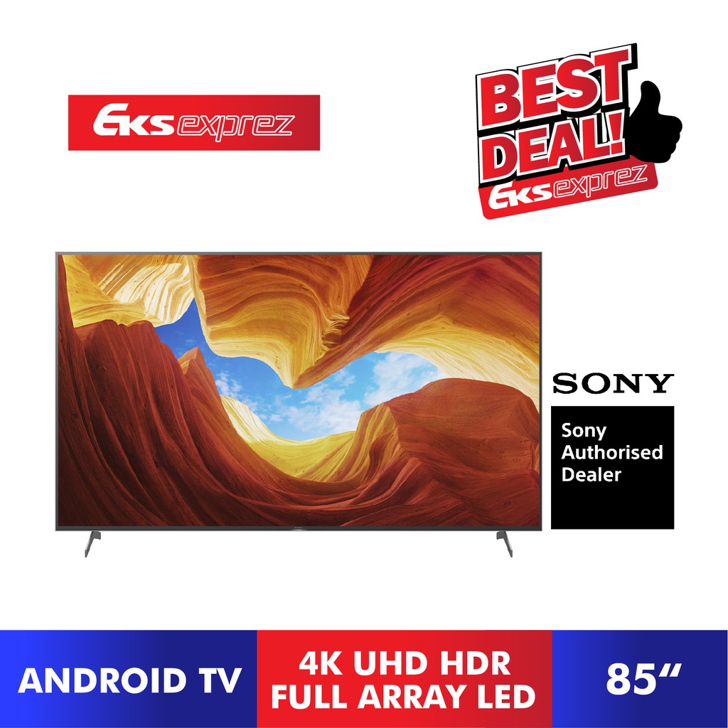 Sony 4K UHD HDR Smart Android TV X90H Full Array LED 2020 Model (85 ...