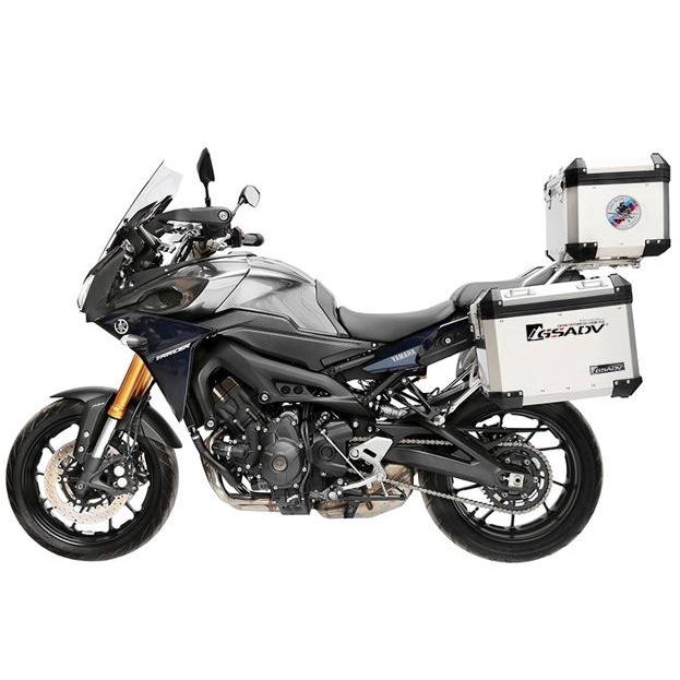 GSADV Yamaha Tracer MT-09 Motorcycle Top Box Aluminium & Side Box ...